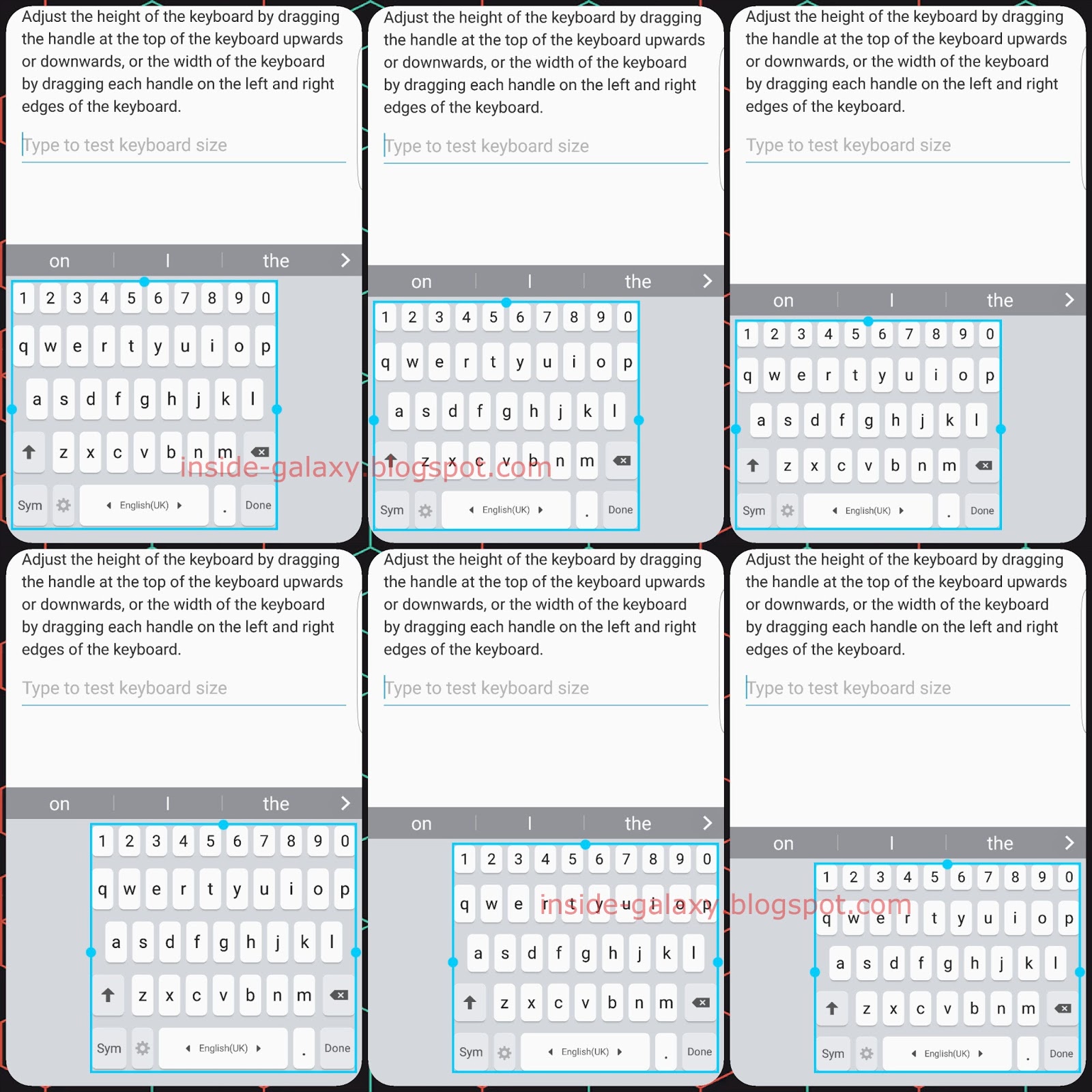 Inside Galaxy: Keyboard