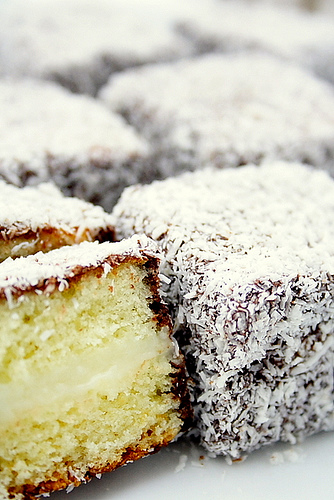 Lamingtons filled with vanilla custard - Cook'n is Fun - Food Recipes ...