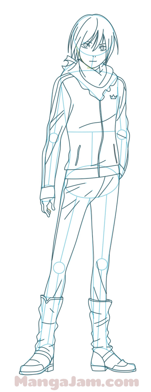 Cách vẽ body Yato từ Anime Noragami | Vẽ Từng Nét Nhỏ