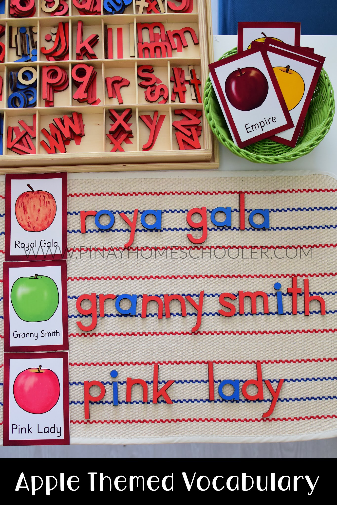 Apple Themed Preschool Math and Literacy Center | The Pinay Homeschooler