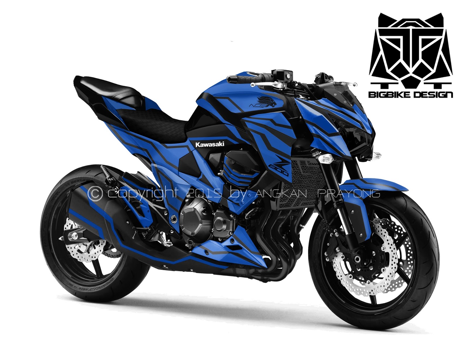 TT BIGBIKE DESIGN: DESIGN COCEPT OF COLOR PATTERNS KAWAZAKI Z800 #1 leon