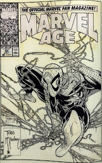 Cap'n's Comics: Marvel Age #90 Cover by Todd McFarlane