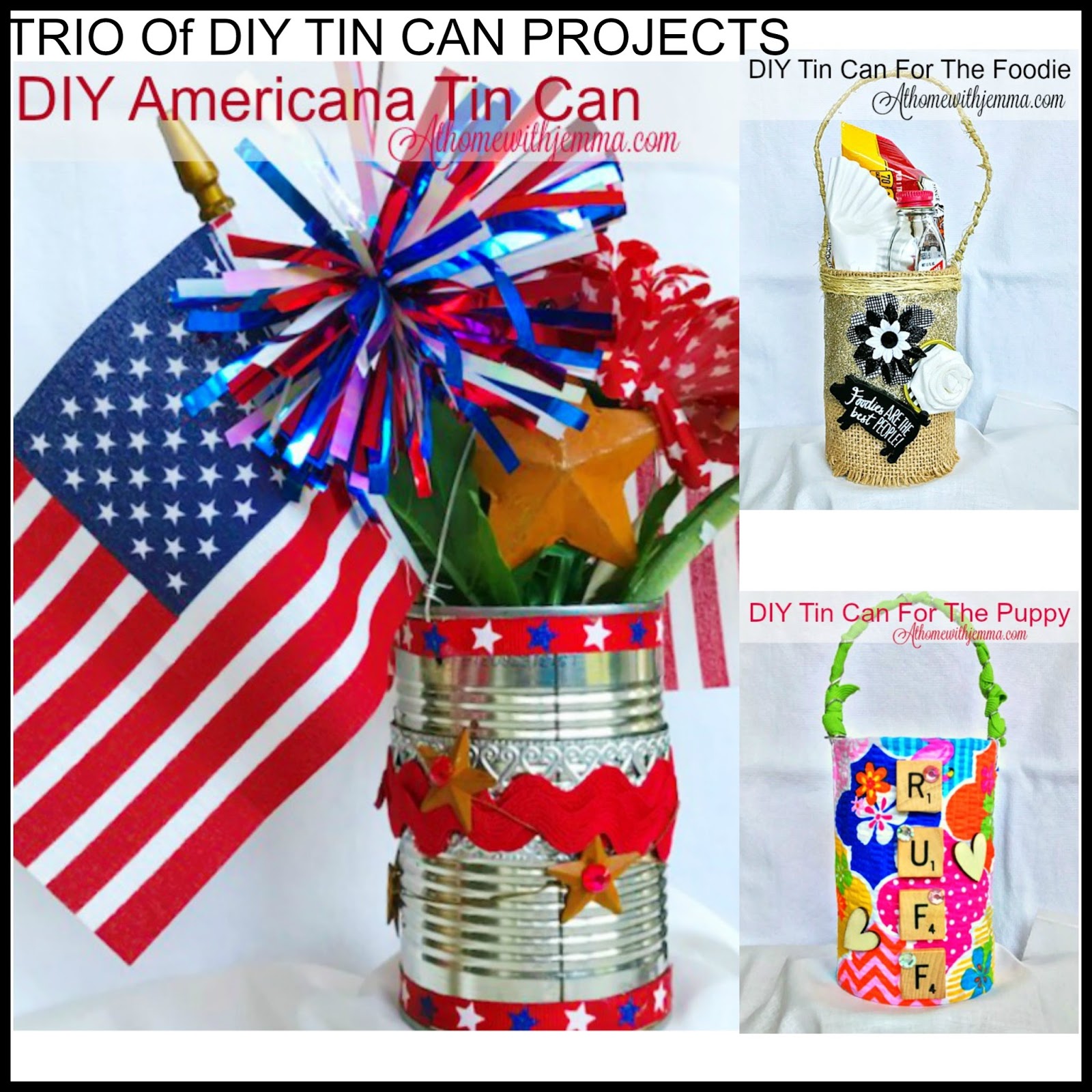 3 DIY Tin Can Styles - At Home with Jemma