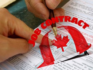 Get a job contract in Canada - works4world