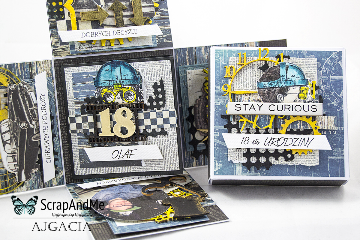 ScrapAndMe: Osiemnastkowy exploding box/ 18th birthday exploding box