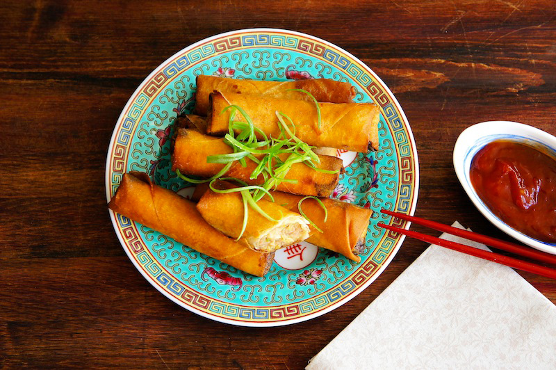 Fried Chinese Spring Rolls