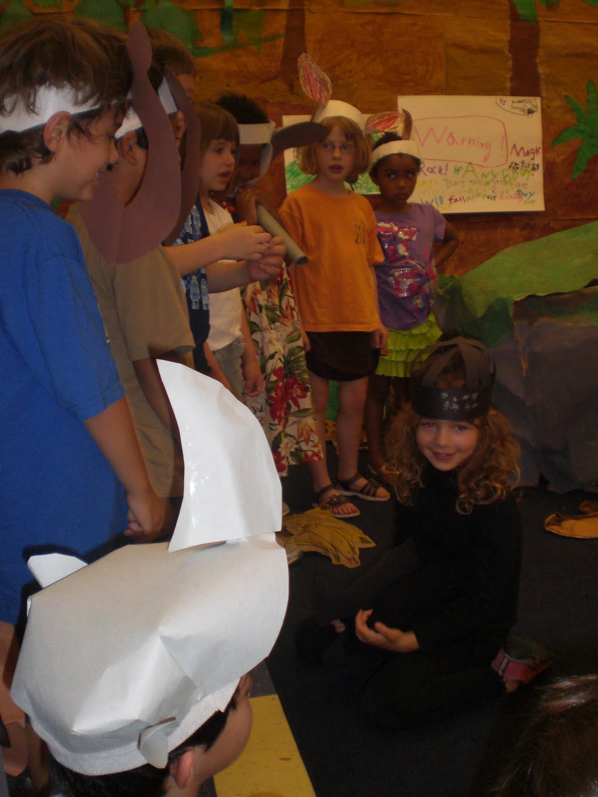 Parker Art: K/1s Perform Anansi and the Moss Covered Rock