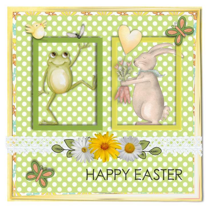 Carolyn's Creations: Easter Time Layouts, by my Creative Team