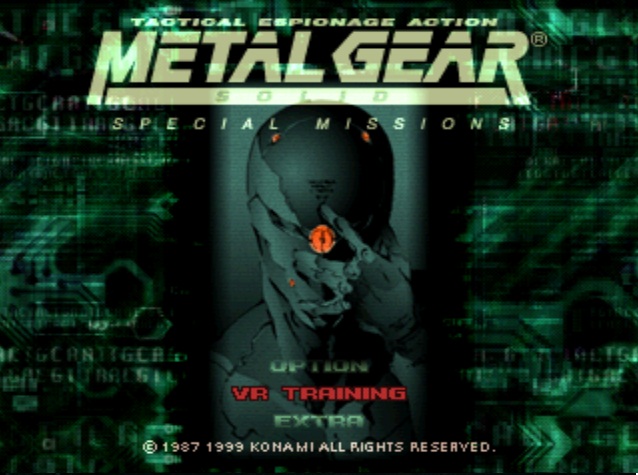 Catarsis Process: [PSX] Metal Gear Solid VR Missions / Special Missions