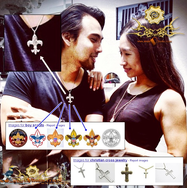 Lambang salib pada tingkap bangunan IPD Pendang