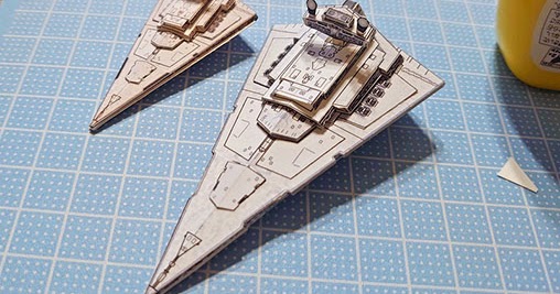 Star Wars: Miniature Star Destroyer Paper Model | Paperized Crafts