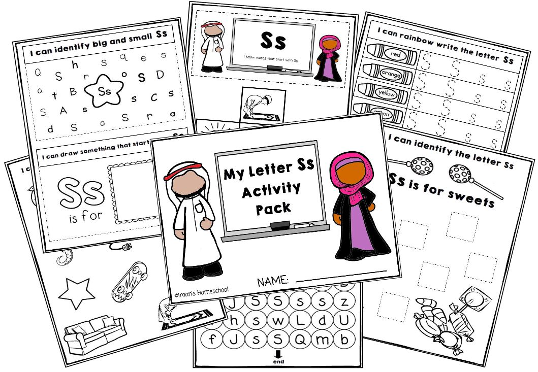Iman's Homeschool ~ The Curriculum: Letter Ss Activity Pack