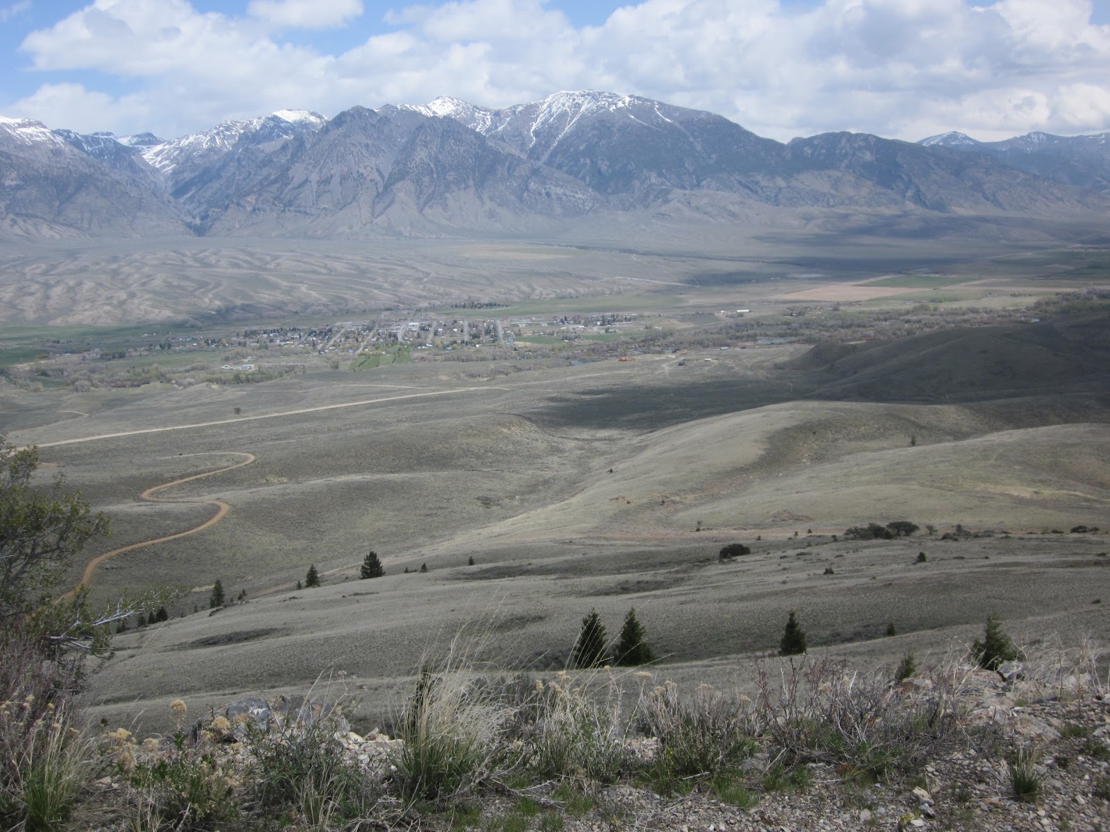 Mackay, Idaho 83251: Mackay Idaho from Shay Trestle Road - May 5 2012