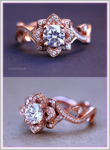 15 Stunning Rose Gold Wedding Engagement Rings that Melt Your Heart