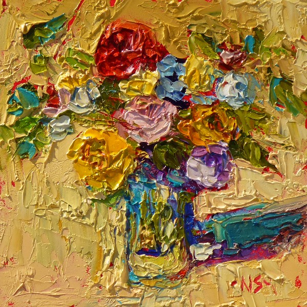 Nancy Standlee Fine Art: Living Large 13018, Floral Oil, Day 18 of the ...