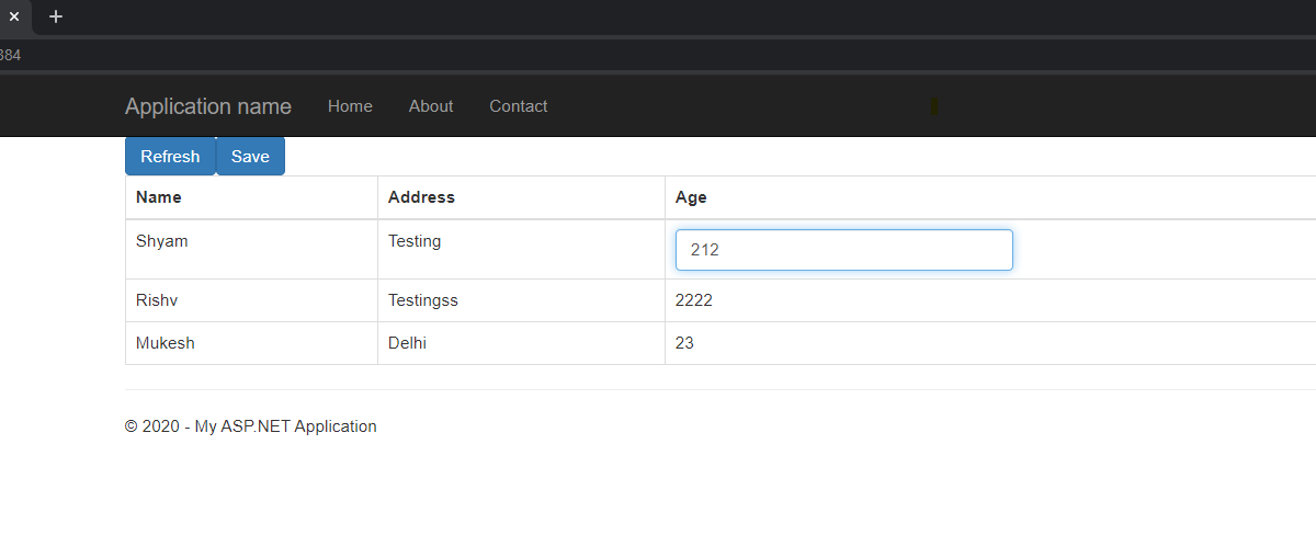 Create Editable Grid Using Reactjs With Mvc Net Part 2