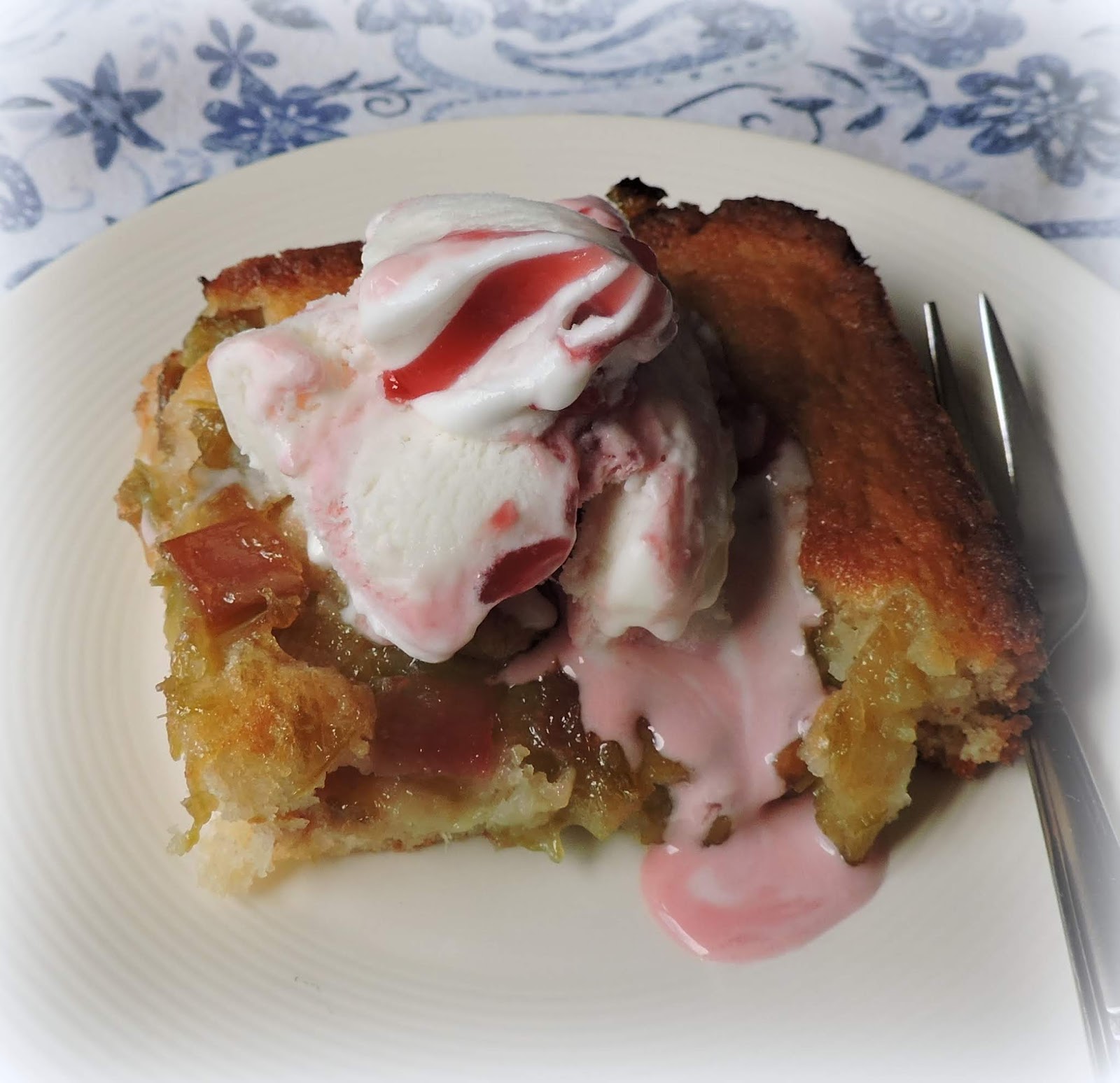 Rhubarb Pudding Cake | The English Kitchen