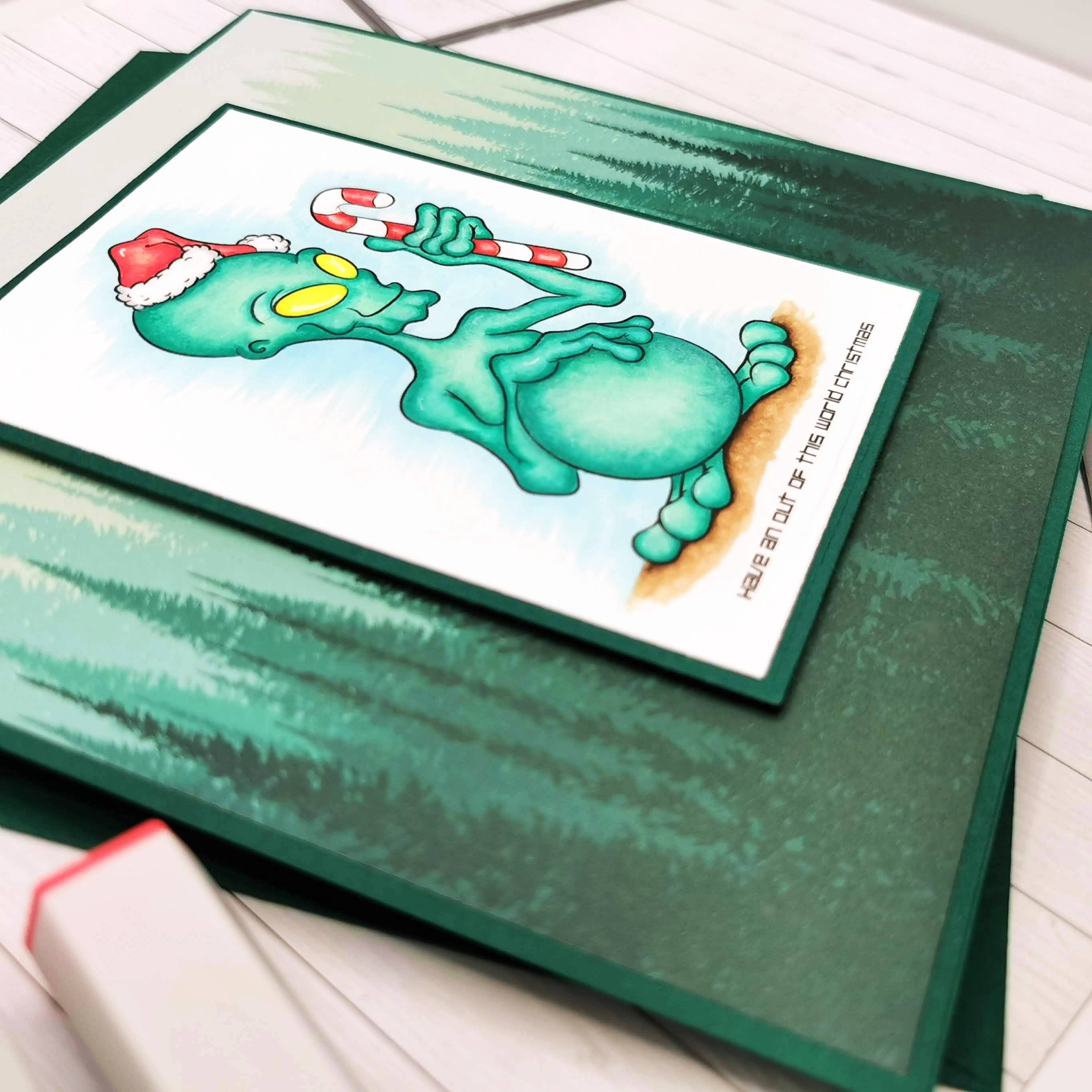 X-Files X-Mas Alien Christmas Card | Paperesse