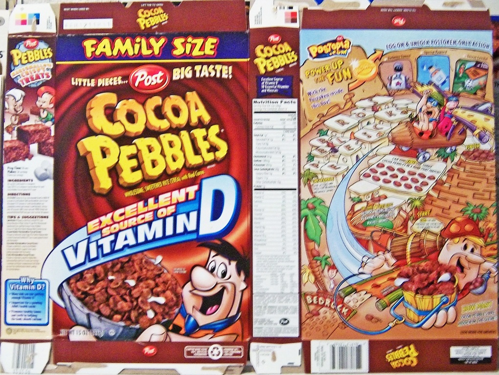 Cereal Box Price Guide Cereal Box Collecting by Pez Outlaw: Pebbles ...