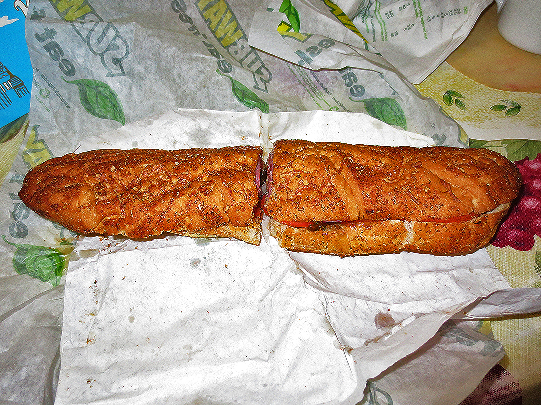 The Shit I Eat: Spicy Italian Footlong Sub with Extra Bacon from Subway