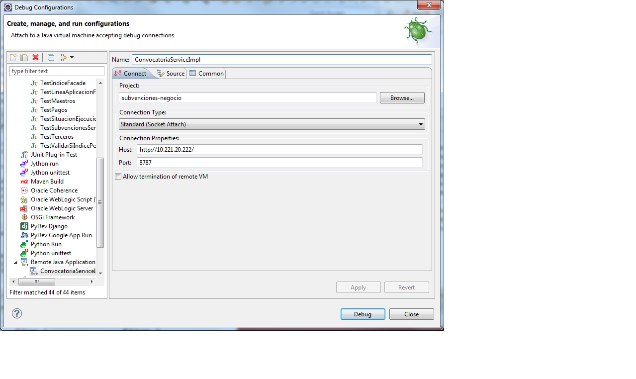 Los trabajos de Sísifo: Jboss eclipse remote debug