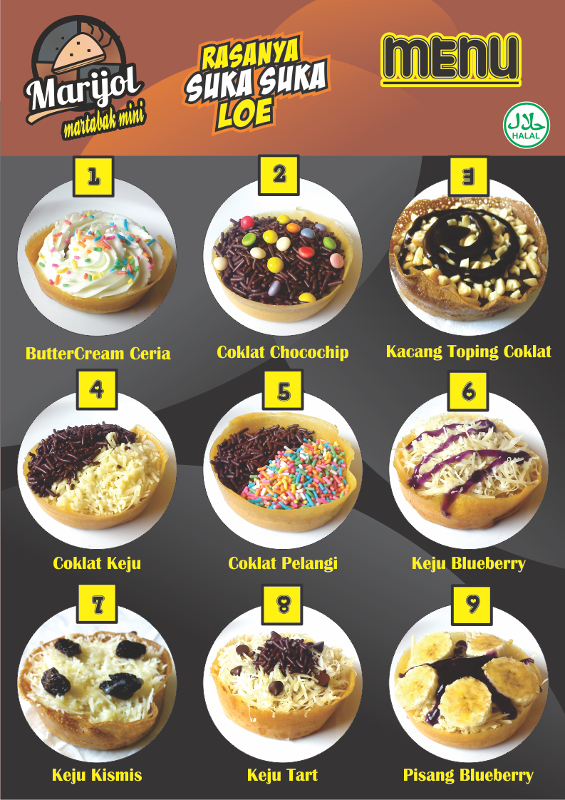 Marijol Martabak Mini: Menu Produk