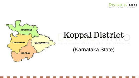 Koppal District with Talukas in Karnataka State