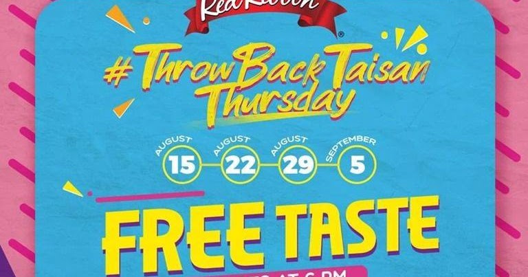 Manila Shopper: Red Ribbon Throwback Taisan Thursday Promo 2019