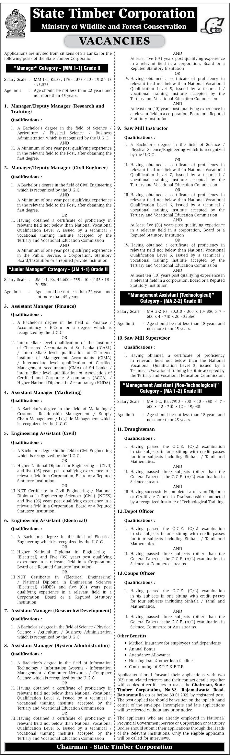 Managment Assistant Junior Manager And More Vacancies State Timber managment-assistant-junior-manager-and-more-vacancies-state-timber