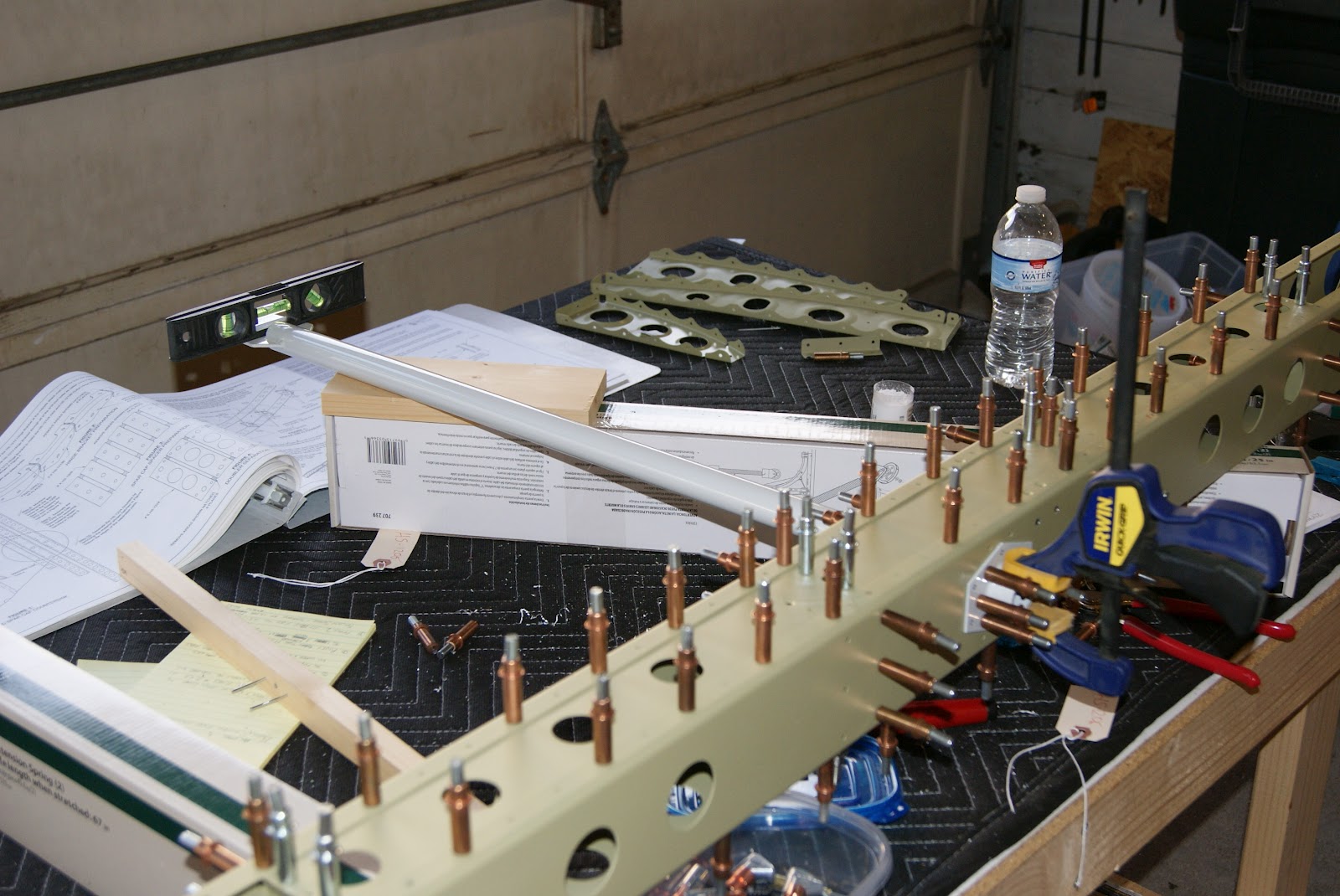 DOG Aviation John's RV-12 Blog: Match Drilling Of Counter Balance Arm