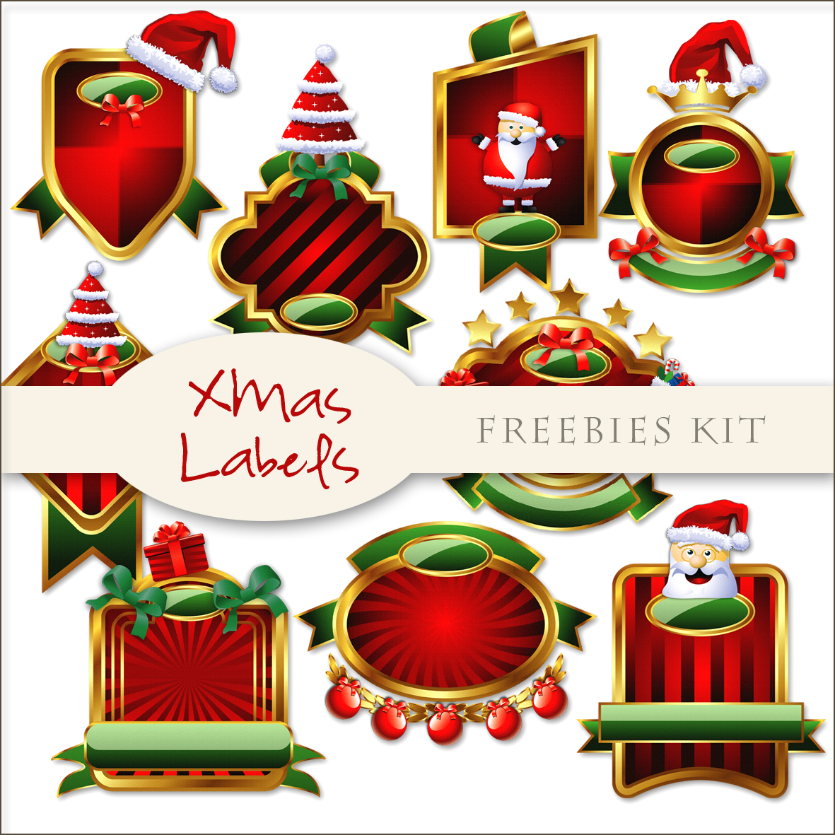 Scrap. DOT: Freebies Xmas Labels Kit