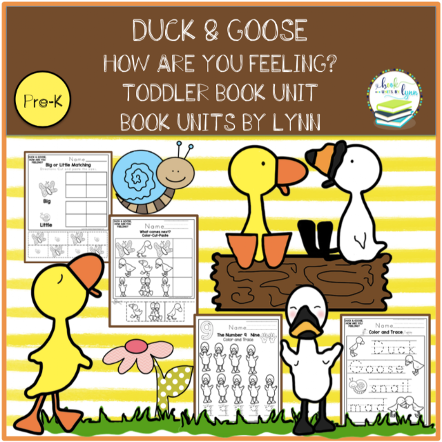 DUCK & GOOSE. TODDLER BOOK UNIT ~ Book Units by Lynn