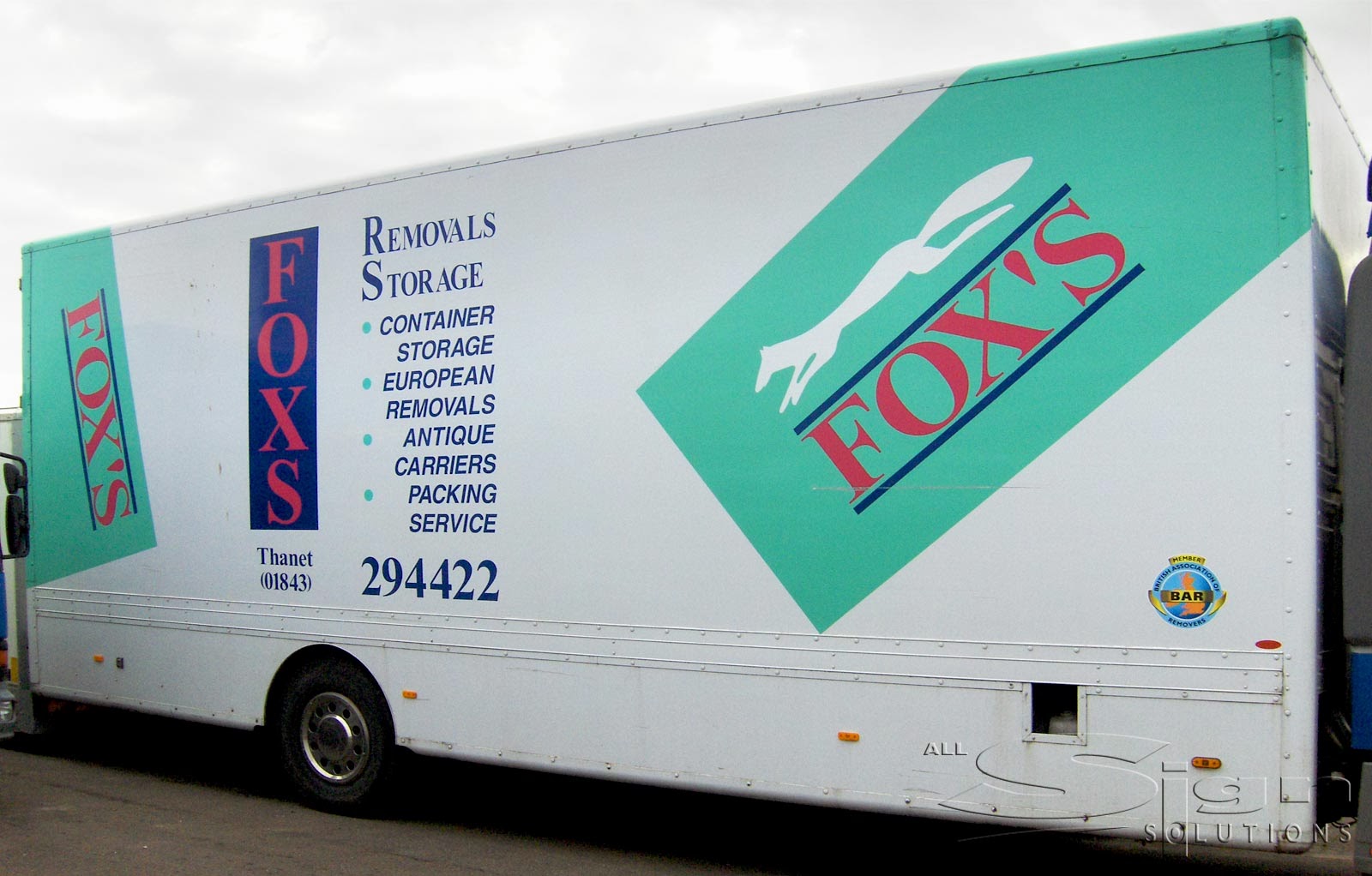 Fox's | Lorry Livery - All Sign Solutions | Signs and Graphics