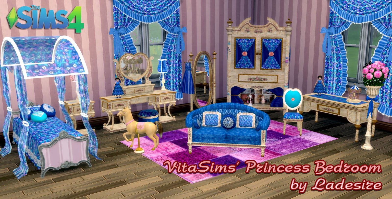 Ladesire's creative corner): TS4 - VitaSims’ Princess Bedroom by Ladesire
