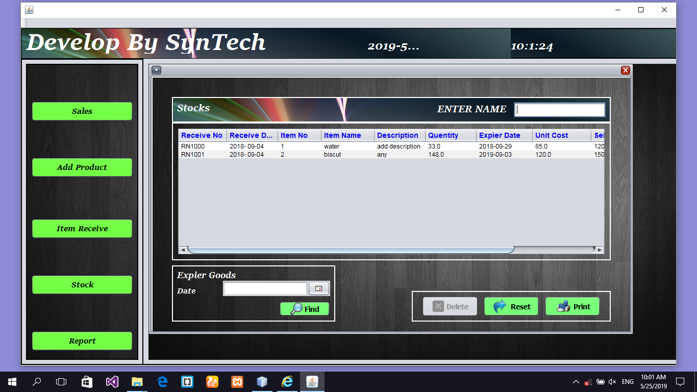 Syntech Restaurant Management System Java Complete Project With Source Code