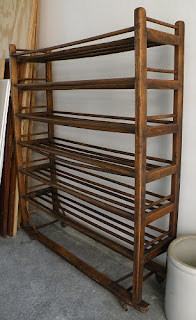 Jim's Vintage: SOLD!! - Old Wooden Bread Rack or Bakers Rack