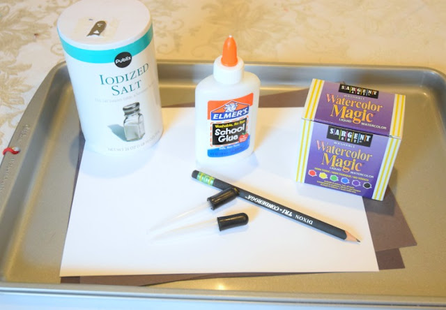 Salt Painted Numbers | What Can We Do With Paper And Glue