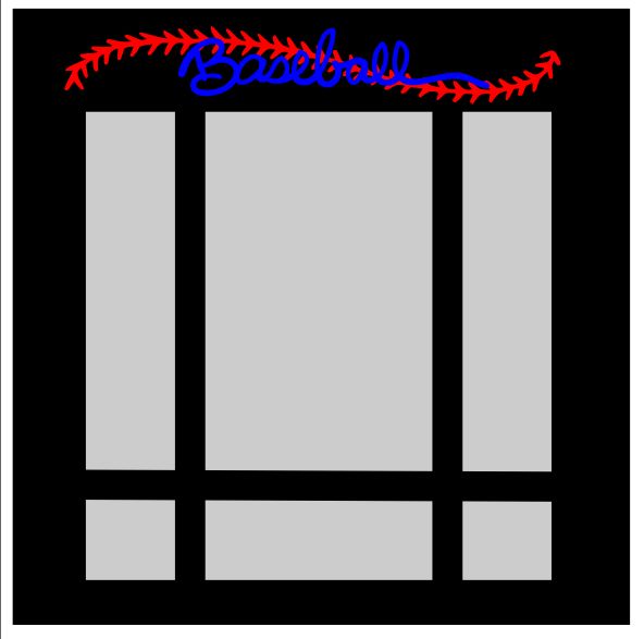 Retta's Free SVG's: Free Baseball Layout Overlay SVG