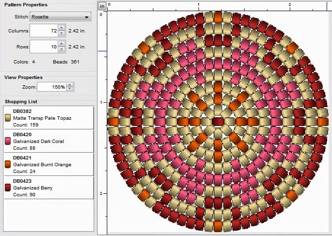 Imaginesque: Beading Pattern 44: Round Motif