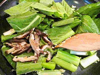 Recipes for Tom: Harusame to komatsuna no itameni / saute-simmered mung ...