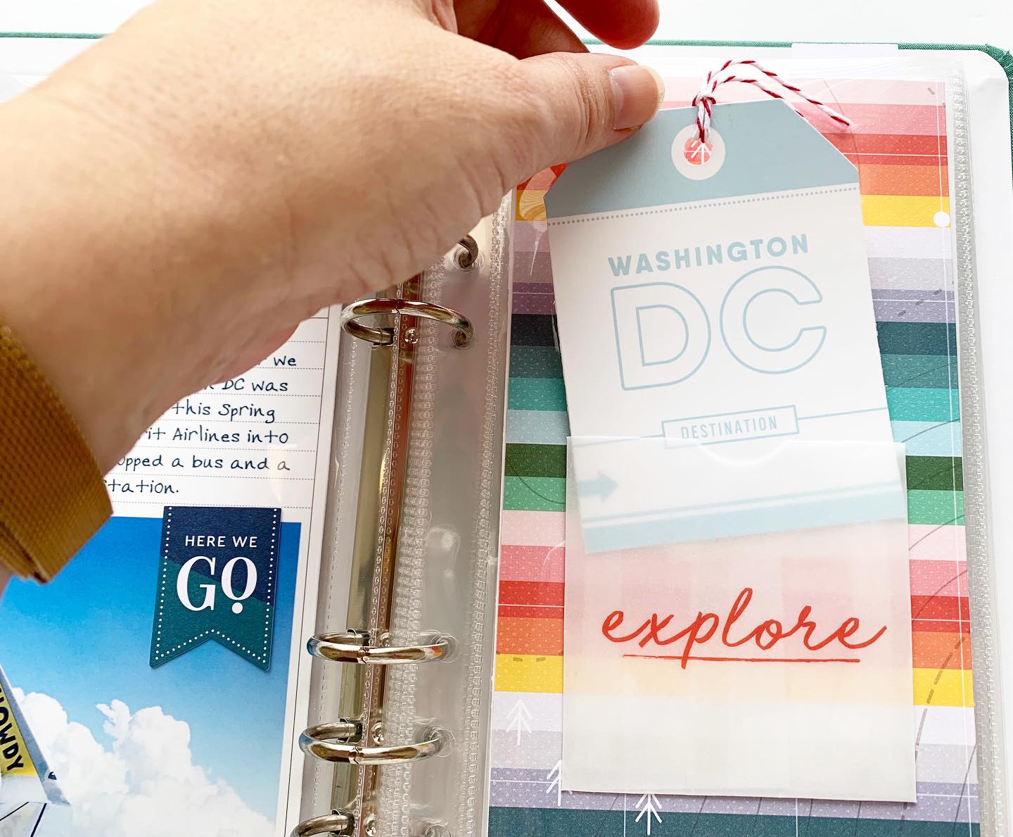 Washington DC 2018 Travelers Notebook Mini Album - Scraps of Shirlee