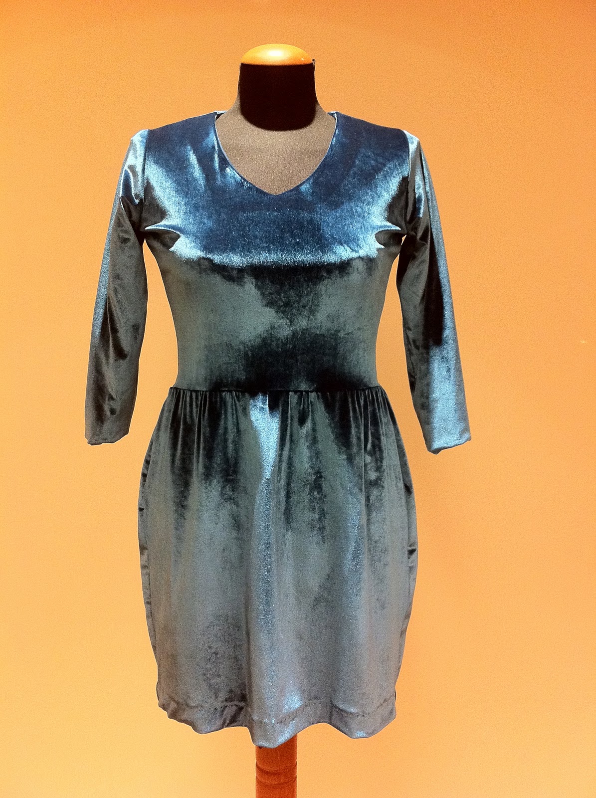 LM. The upcoming fashion line.: Electric turquoise velvet dress. Also ...