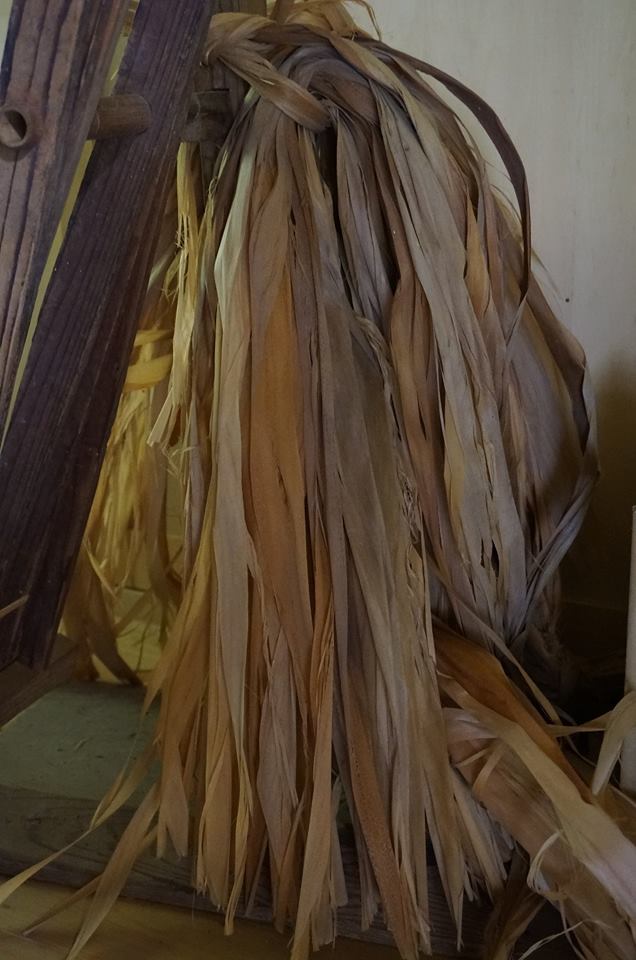 Learning straw work in Mukugawa village, Shiga prefecture