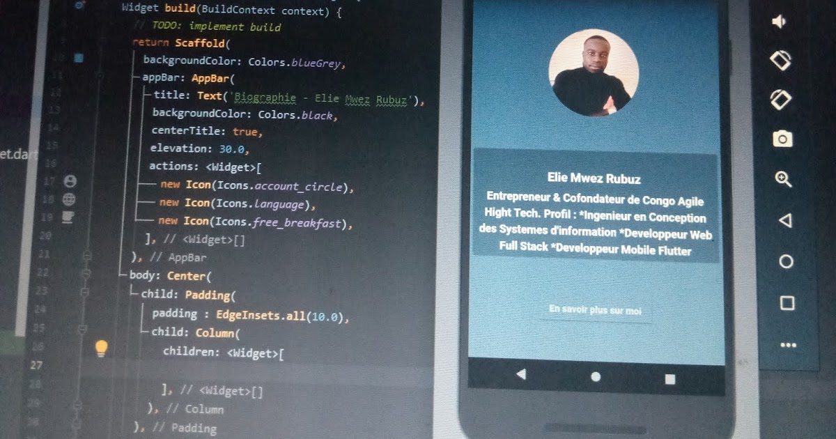Créer une application mobile avec Flutter Framework