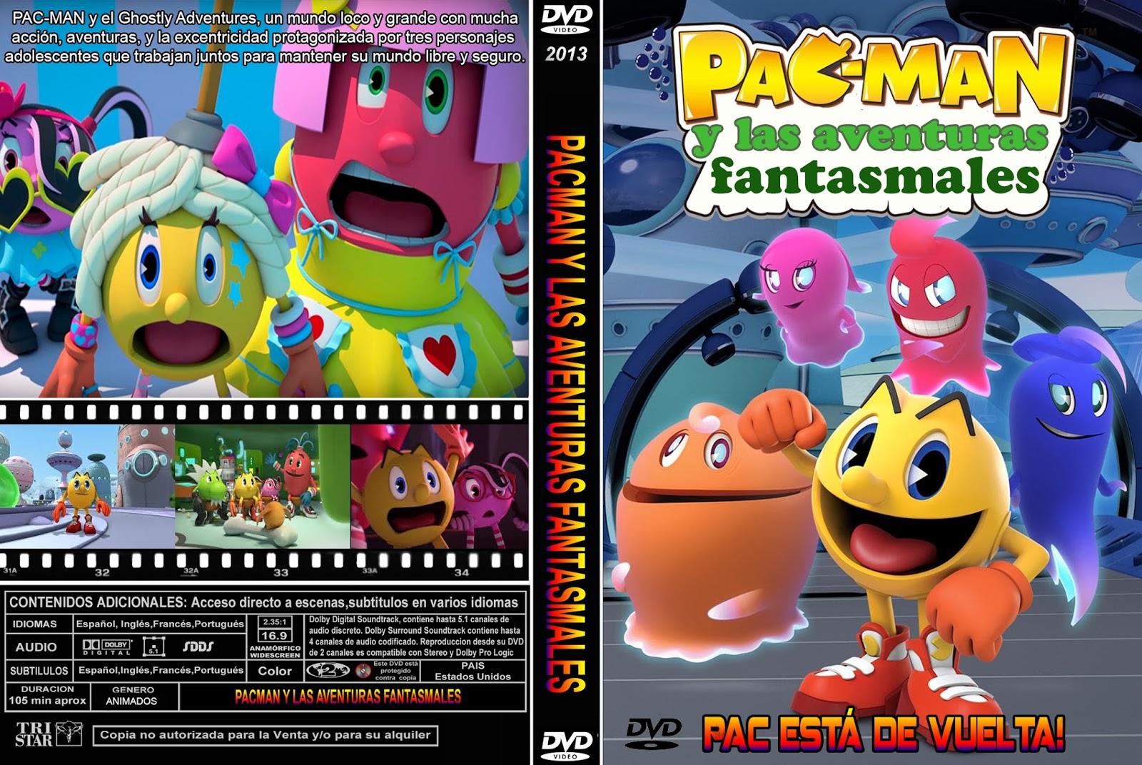 PB | DVD Cover / Caratula FREE: PACMAN AND THE GHOSTLY ADVENTURES - PAC ...