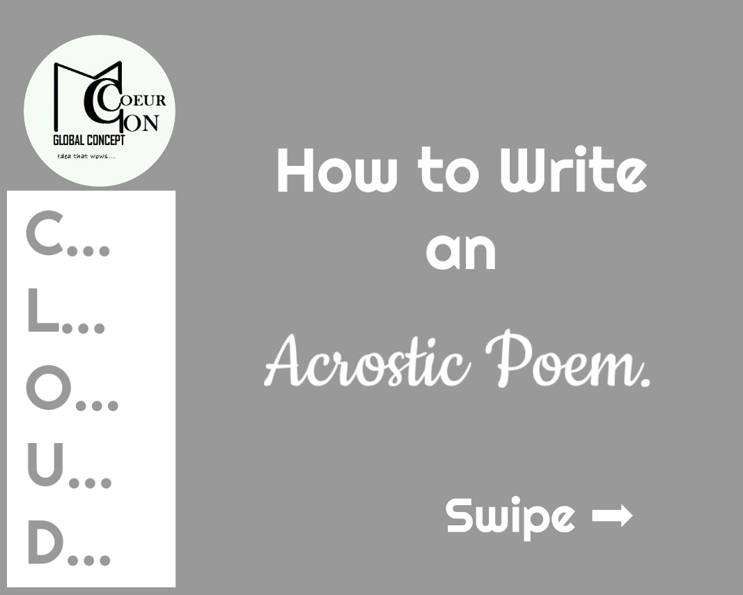 How to Write an Acrostic Poem.