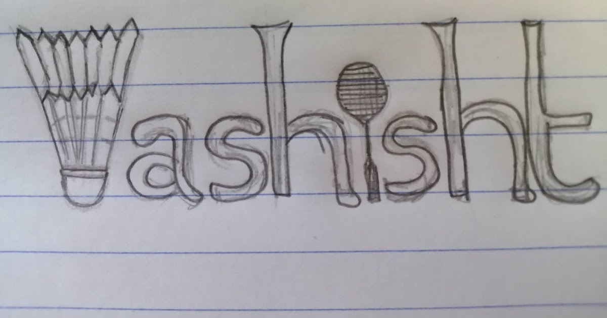 Expressive Lettering with my name