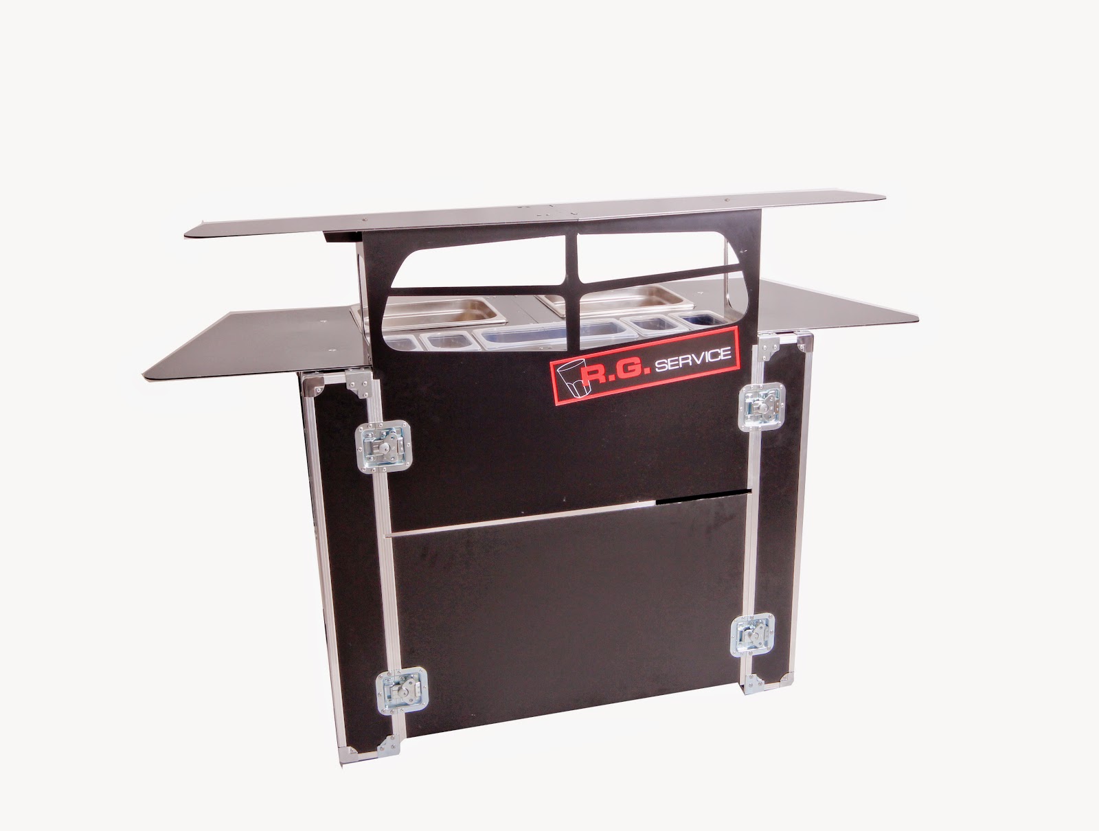 WORKSTATION TROLLEY BAR : Bancone Bar portatile per Barman