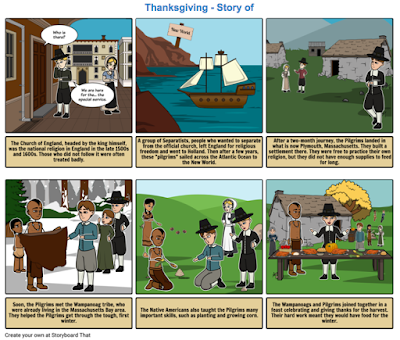 The Library Voice: 5 Thanksgiving Activities From StoryboardThat