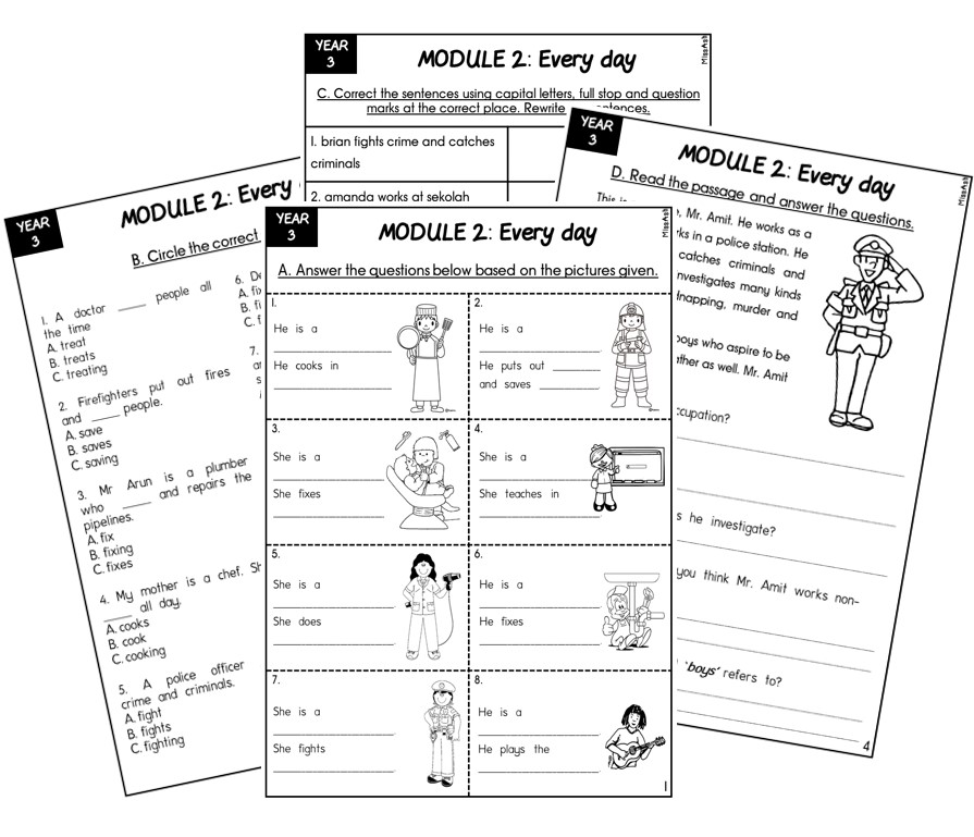 ASH THE TEACHER: YEAR 3 TOPICAL QUIZ